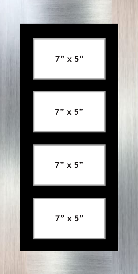 Multi Aperture Photo frame fits 4 7x5 photos multi-picture frames